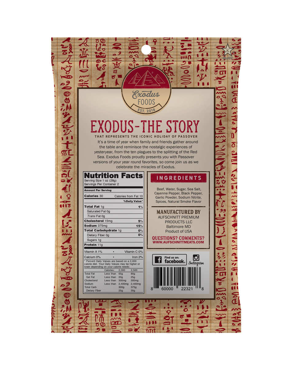 Exodus Beef Jerky - Spicy – Aufschnitt Meats